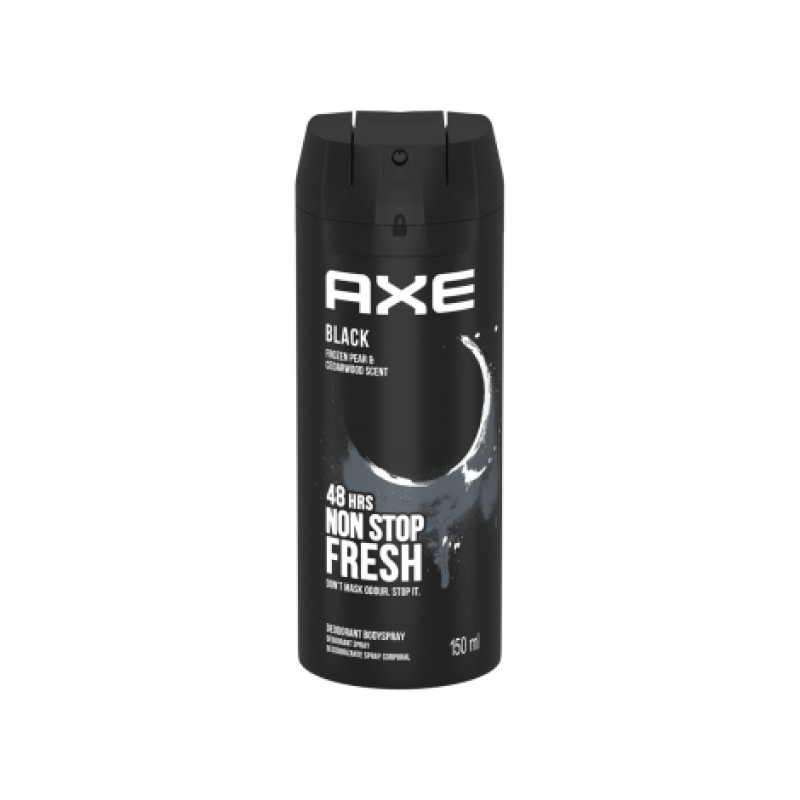 Axe Black 48H Non Stop Fresh Deodorant Body Spray 150ml in bd ...